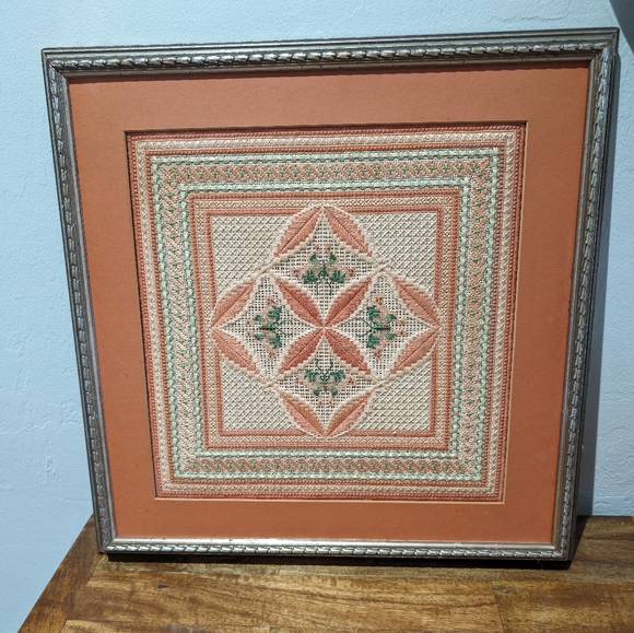Handmade | Wall Decor | Vintage 8s Hand Embroidered Wall Tapestry With ...